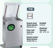 MACCHINA SOTTOVUOTO PROFESSIONALE TECNOVAC T720